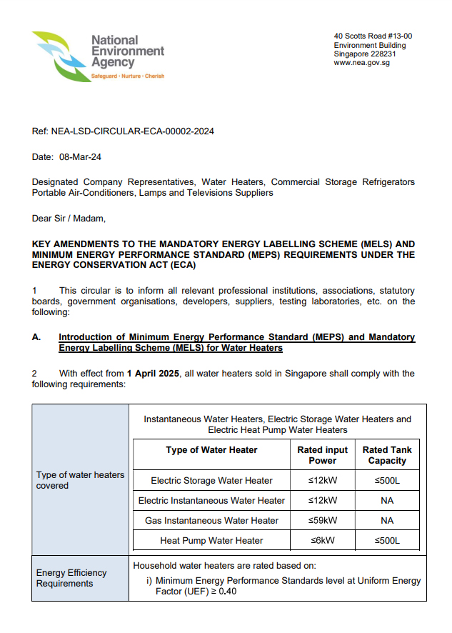 NEA Releases Circular on Updates to the MEPS/MELS!-Bay Area Compliance ...