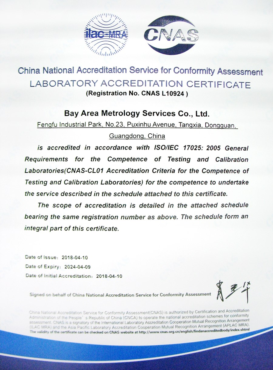 Warmly congratulations to the Bay Area Compliance Laboratories Corp.(Dongguan) successfully ...